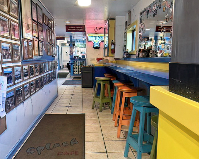 The colorful stools and photo-lined walls tell stories of countless happy meals—a community built one bread bowl at a time.