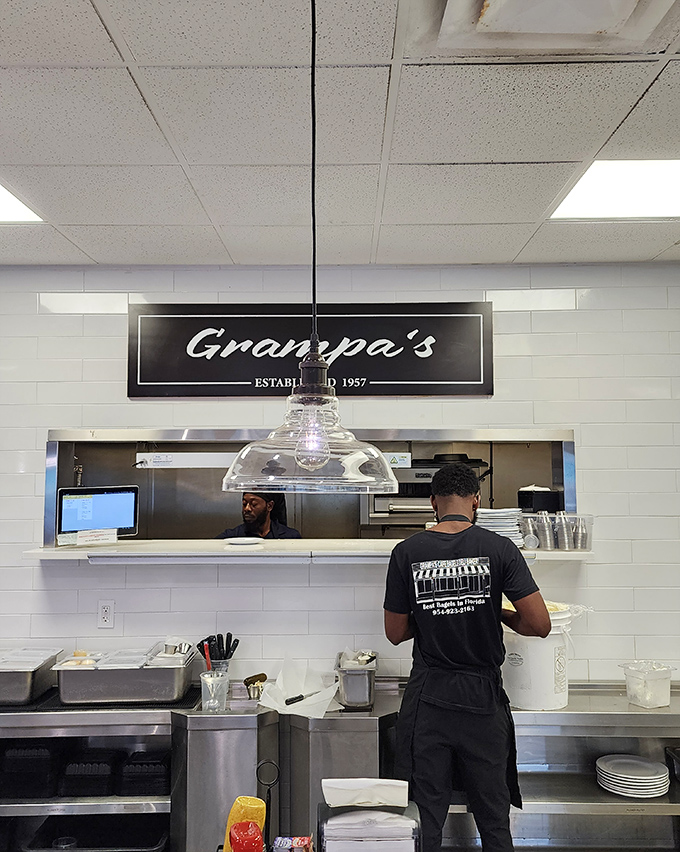 Behind every great sandwich is a dedicated team. The kitchen pass becomes a portal where deli magic materializes.