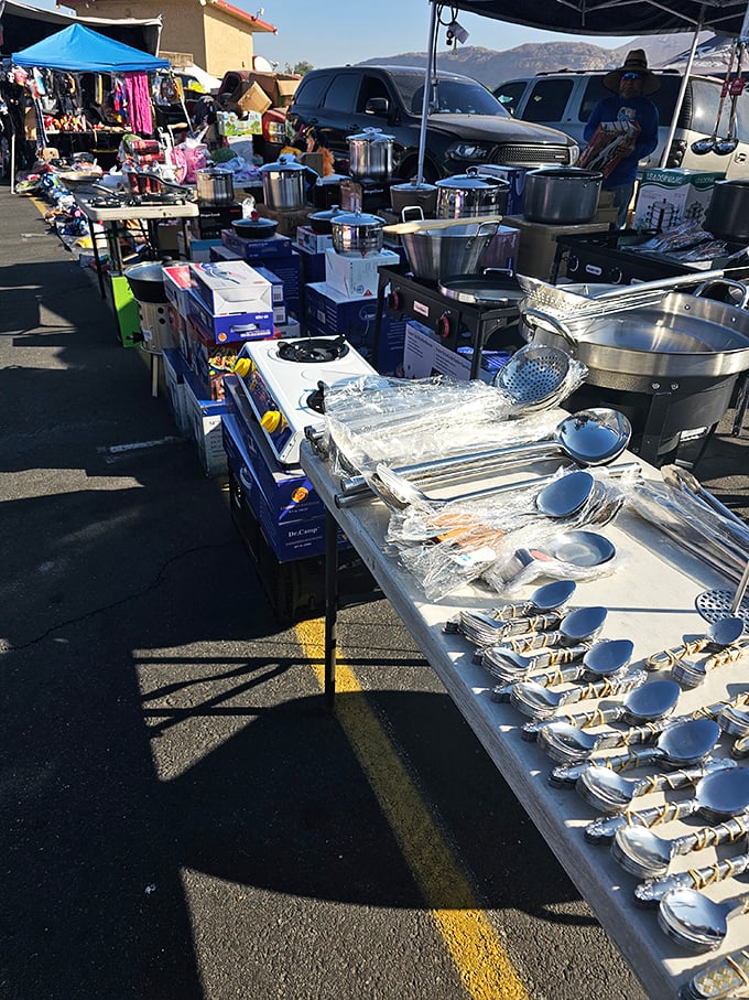 From cookware to collectibles, the swap meet offers an ever-changing inventory that draws bargain hunters from across Southern California.