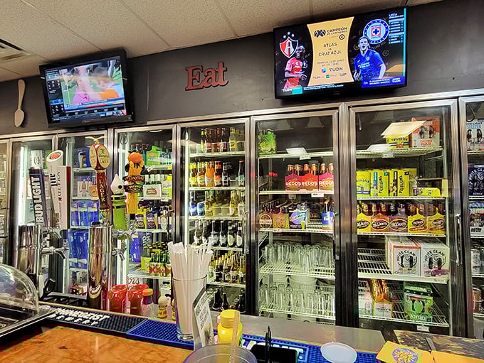 The beverage selection rivals many big-city establishments. Nothing pairs with comfort food quite like your favorite cold drink.