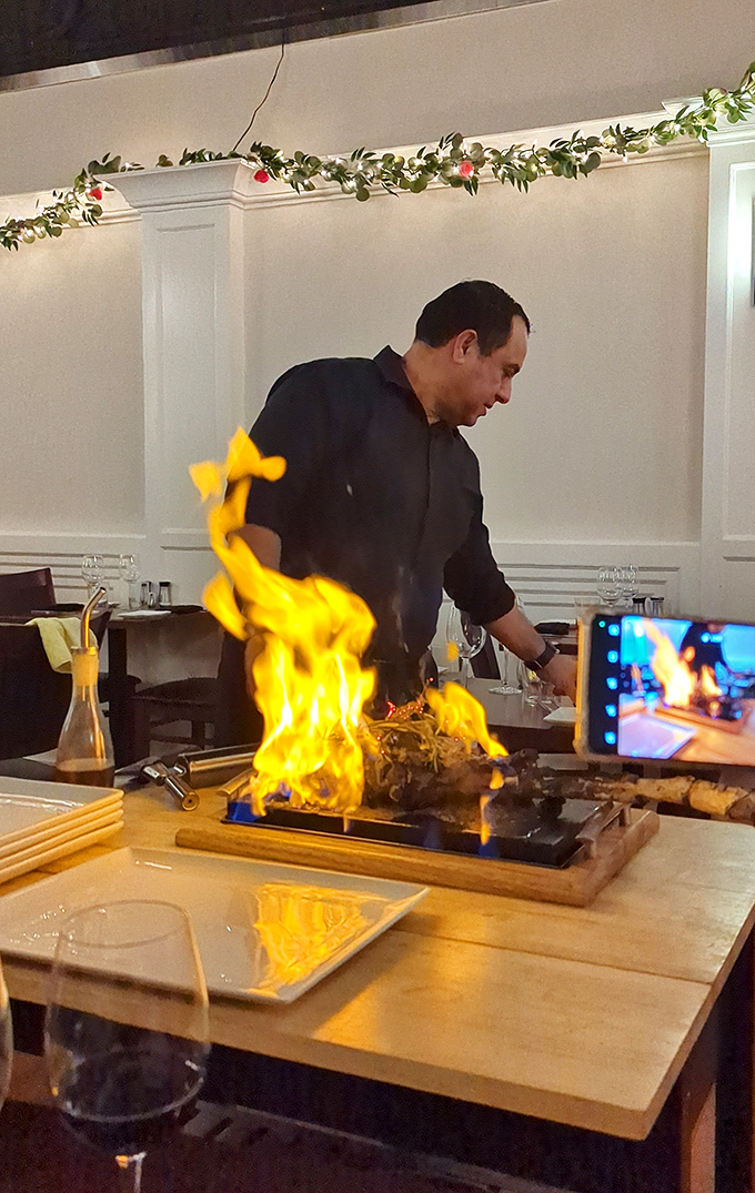 Tableside flames aren't just for show—they're part of the theater of dining that engages all your senses before you take your first bite.