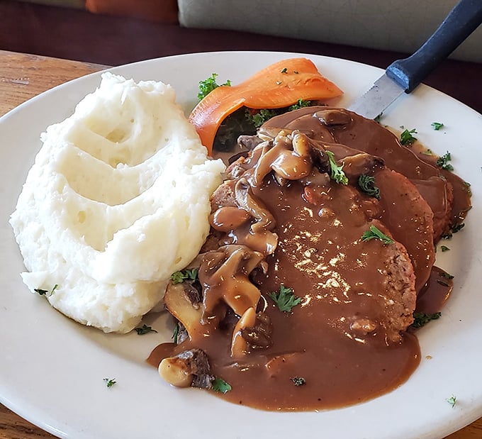 Meatloaf and mashed potatoes – the comfort food equivalent of a warm hug from your favorite relative who doesn't ask why you're still single.