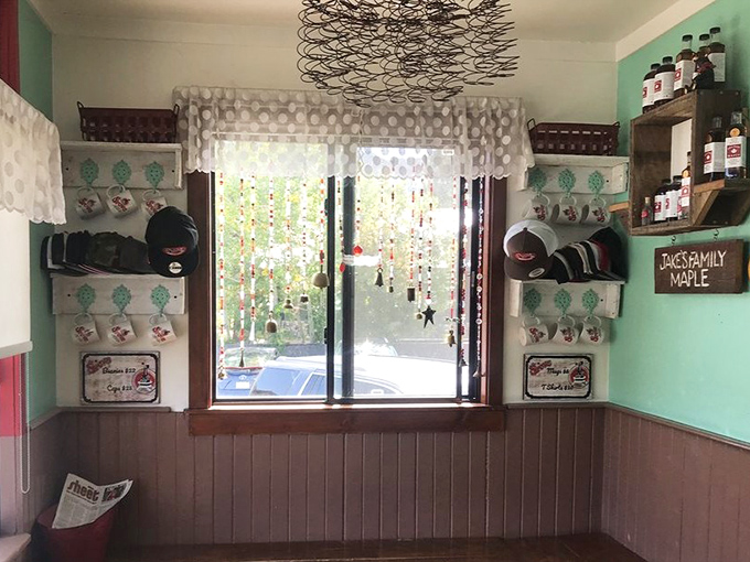 A charming merchandise corner remind you that the best souvenirs aren't t-shirts, but the memories of meals that made you sigh with happiness.