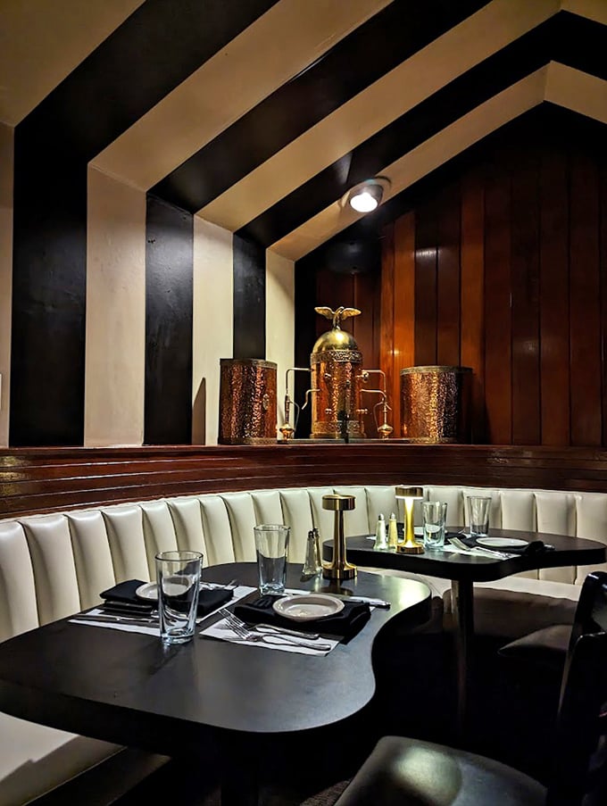 Booths that have cradled first dates, anniversary dinners, and "just because" celebrations—all while maintaining an air of mid-century cool.