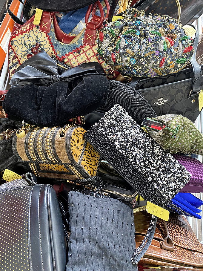 Handbag heaven! From beaded evening clutches to designer names, these bags have stories to tell and outfits to complete.