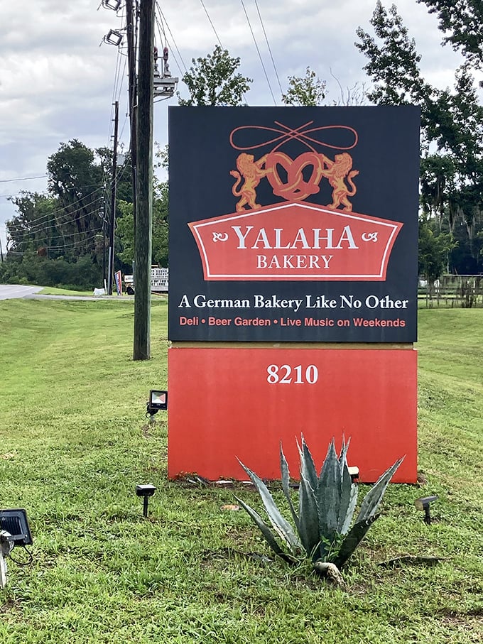 Their roadside sign promises exactly what awaits: "A German Bakery Like No Other" isn't marketing—it's truth in advertising.