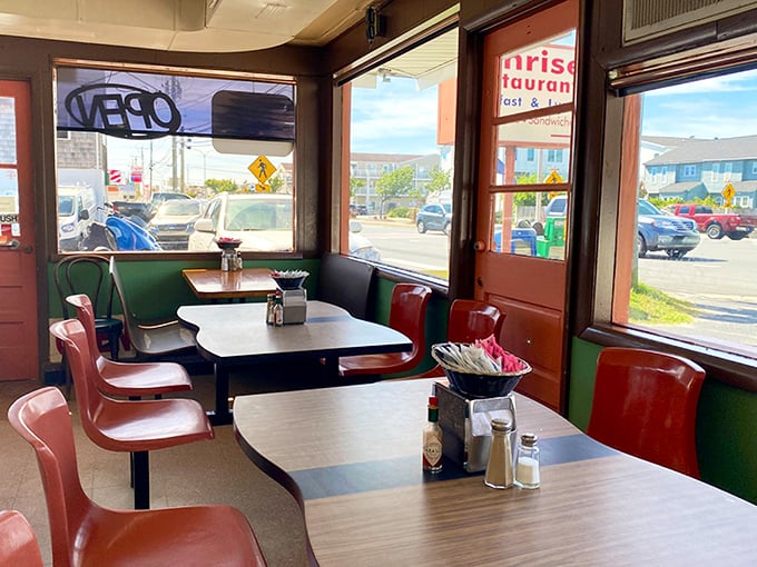 Window seats offer prime people-watching with a side of sunshine – the original entertainment system before smartphones took over our attention spans.