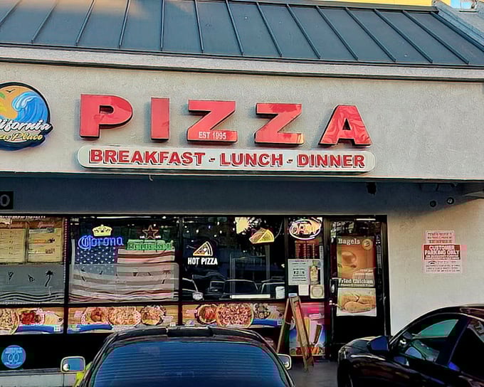 California Pizza Place serves up Golden State classics from this cheerful Anaheim storefront near Disney magic.