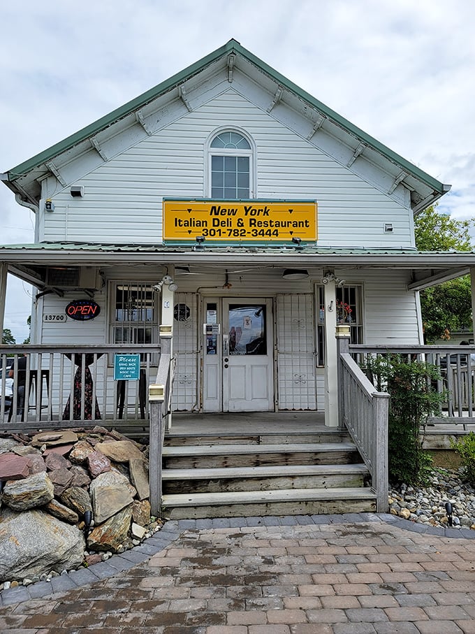 This charming white building houses Italian-American traditions that transport you straight to Brooklyn's finest delis.