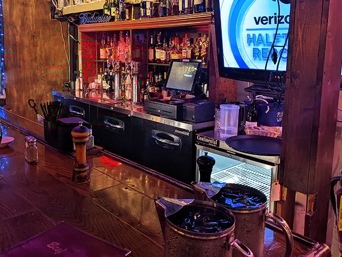 The bar isn't trying to reinvent mixology—it's perfecting the classics that have been complementing great steaks for generations.