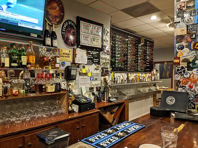 Bottles, taps, and a wall of beer options that would make any craft enthusiast weak in the knees. Decision paralysis has never been so delicious.