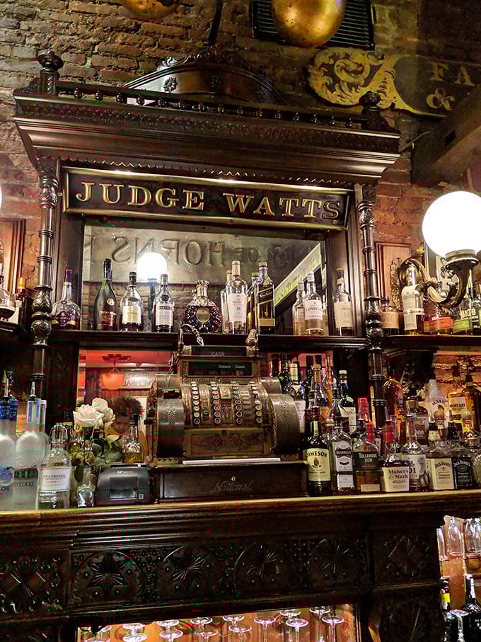 The "Judge Watts" bar setup looks like it could have served Prohibition-era cocktails to Philadelphia's most interesting characters.