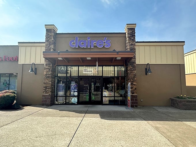 Claire's—where tweens drag parents, and adults secretly eye those sparkly earrings while pretending they're "just looking for a gift."