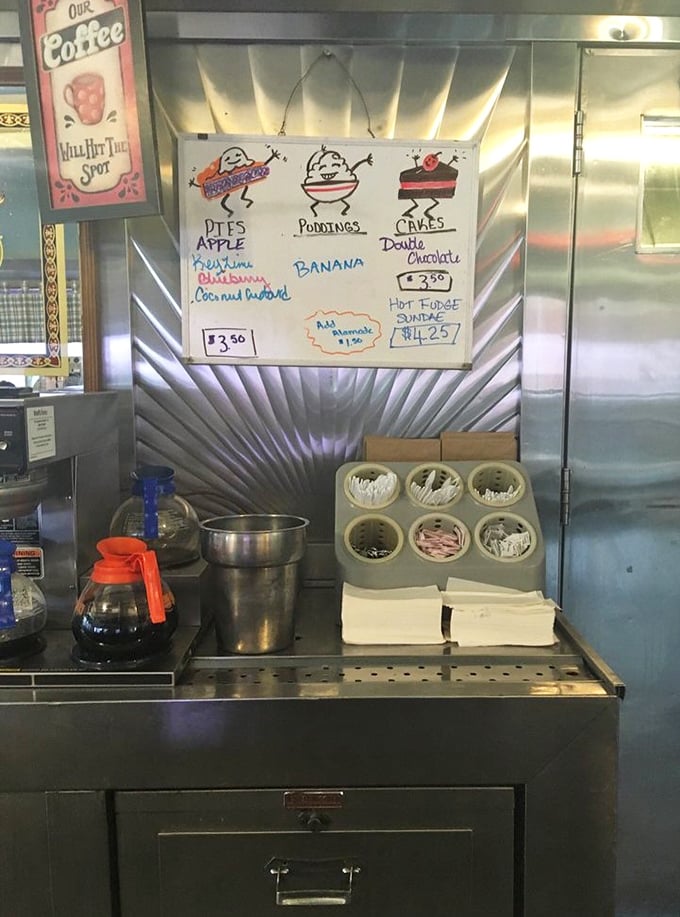 The coffee station isn't fancy, but it promises something better than artisanal beans—consistency, refills, and a mug that feels like an old friend.