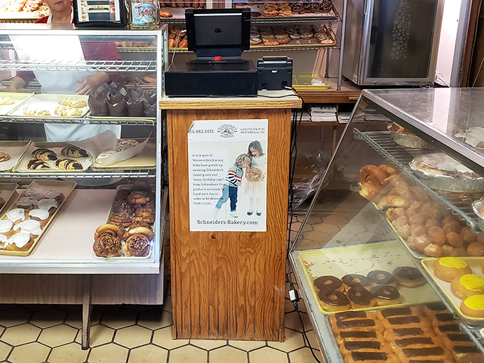 The display case – where dreams and diet plans collide in a glorious showdown that calories always seem to win.