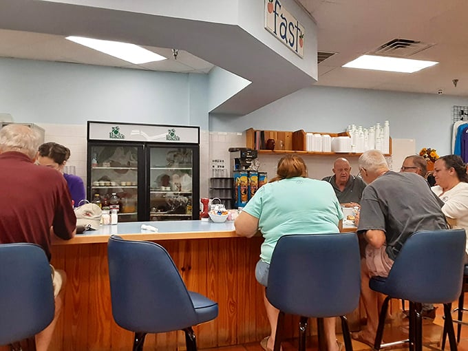 Counter seating: where solo diners become regulars and the staff eventually knows your order before you've even settled onto your stool.