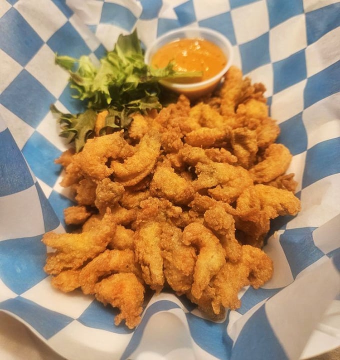 These crispy crawfish tails aren't just appetizers—they're little Southern treasures that make waiting for your burger a pleasure, not a chore.