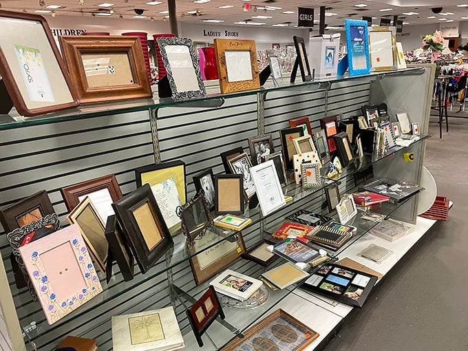 Picture frames galore! Because sometimes the perfect frame costs more than the art—but not at Lovelady.