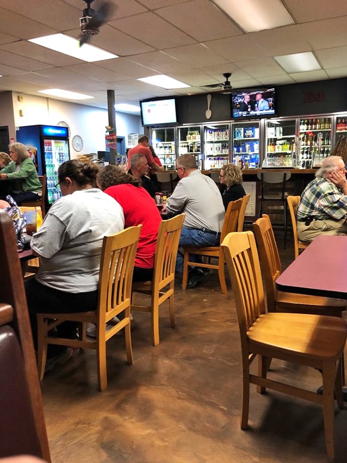The true measure of a great local spot: tables filled with regulars who know exactly where to find honest food without pretense.