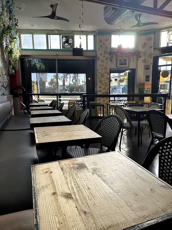Communal tables where strangers become friends over shared appreciation for perfectly fried chicken.