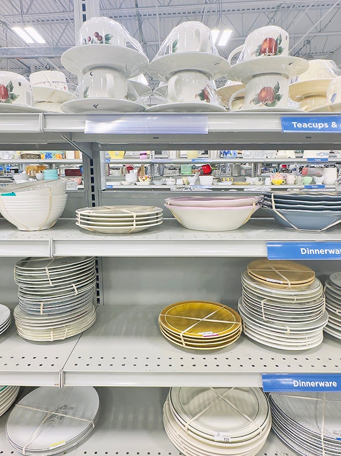 Dinnerware dreams come true. Mix and match to create your own eclectic table setting, or find that replacement plate for the one that mysteriously disappeared.