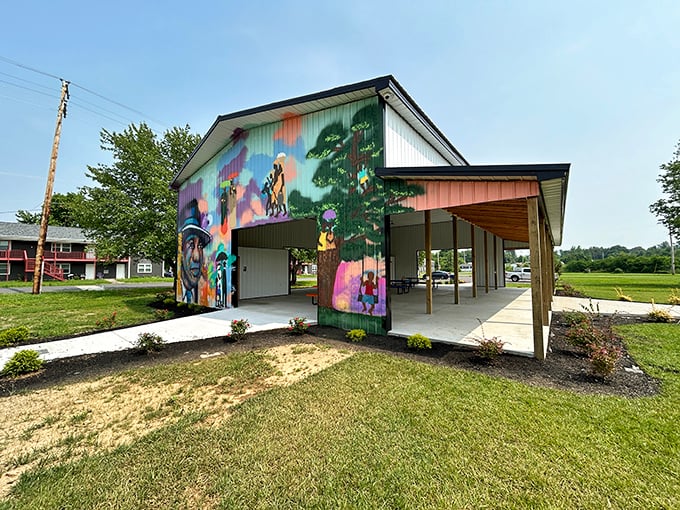 Dunbar Park's colorful mural brings artistic flair to public spaces. Community investments like this enhance quality of life without raising the cost of living.