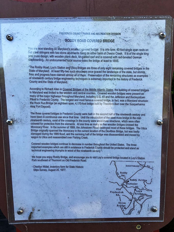 History lessons are always better when delivered on location—this plaque offers context that Google simply can't compete with.