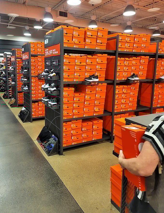 The Nike mothership has landed, bringing with it a mountain of orange boxes containing footwear dreams at earthly prices.