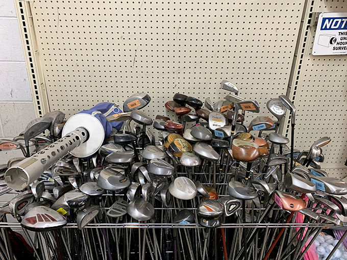 Golf club graveyard or treasure trove? One golfer's castoff might be your ticket to finally mastering that swing.