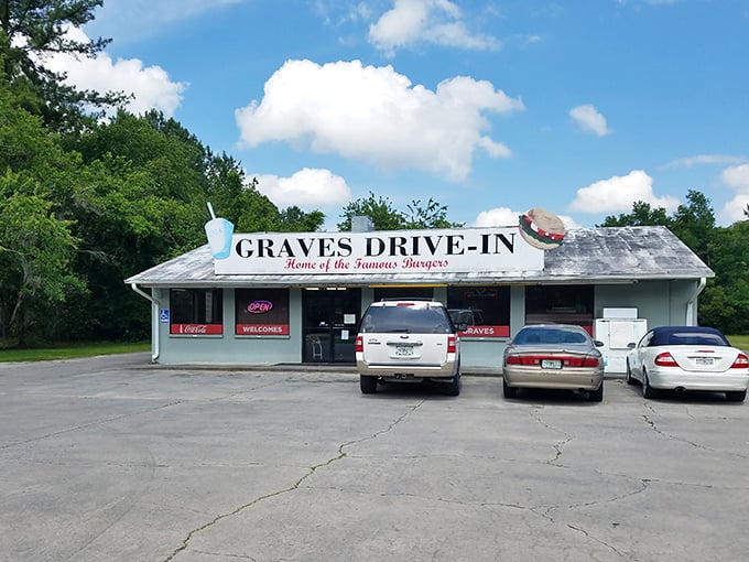 Graves Drive-In serves up nostalgia with their "famous freezes"—where the calories don't count if you're supporting a local institution.