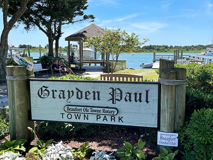 Grayden Paul Park—where locals gather to watch the water and visitors come to understand why locals never leave.