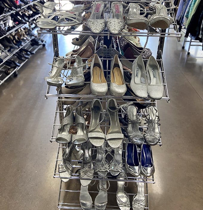 Cinderella had one fairy godmother. You have an entire rack of sparkly shoes waiting for their night out.