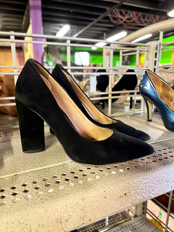 These black pumps have stories to tell. Where will they take their next owner—a job interview or dancing until dawn?