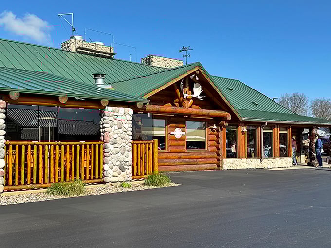 Log Cabin Restaurant embraces its Northwoods aesthetic with rustic charm and comfort food that makes you want to loosen your belt before you even order.