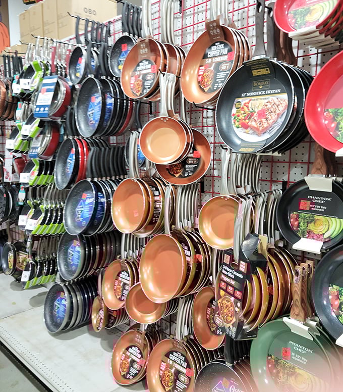 Cookware that would make a professional chef do a double-take at the price tag. Those copper-toned pans promise restaurant-quality meals at home.