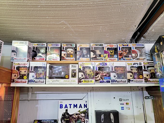 Boxed nostalgia for the pop culture obsessed. These vinyl figures are the trading cards of our era—only with better hair and posture.