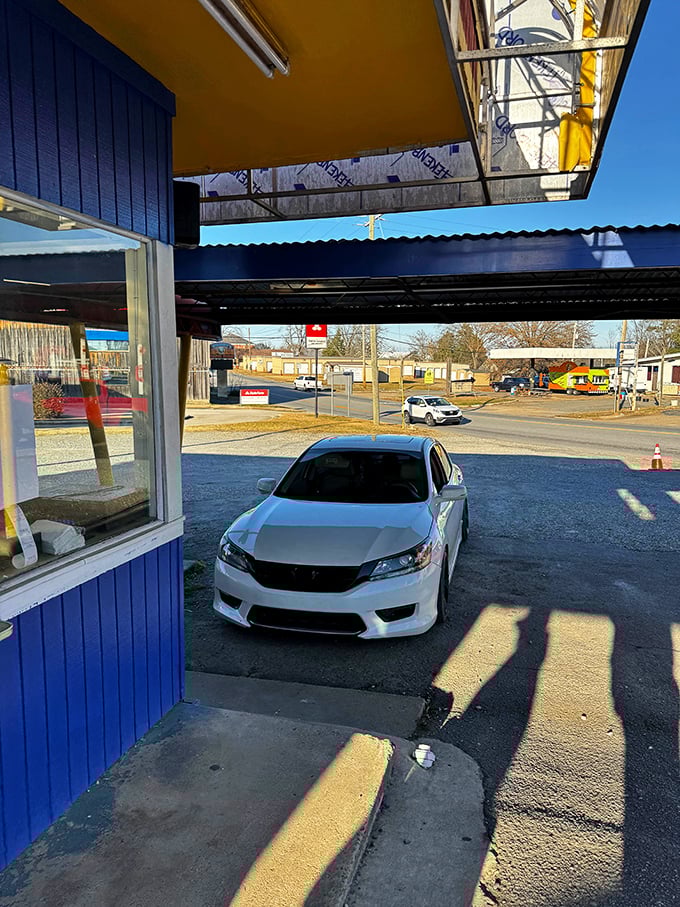 The drive-up service window—where your car becomes the dining room and everyday stress takes a back seat to simple pleasures.