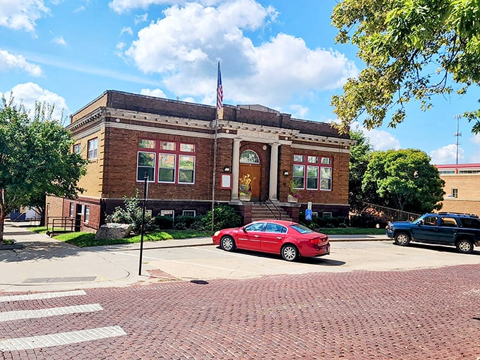 The Plattsmouth Public Library stands as a brick testament to the town's commitment to stories, both those found in books and those created daily on its streets.