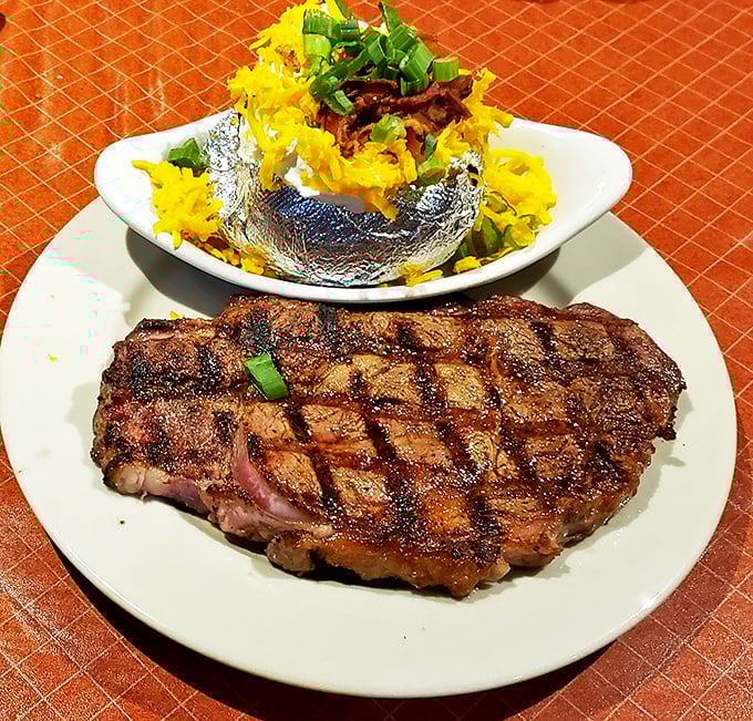 Grill marks on a steak should be like a signature—distinctive, confident, and impossible to forge. This ribeye gets it perfectly right.