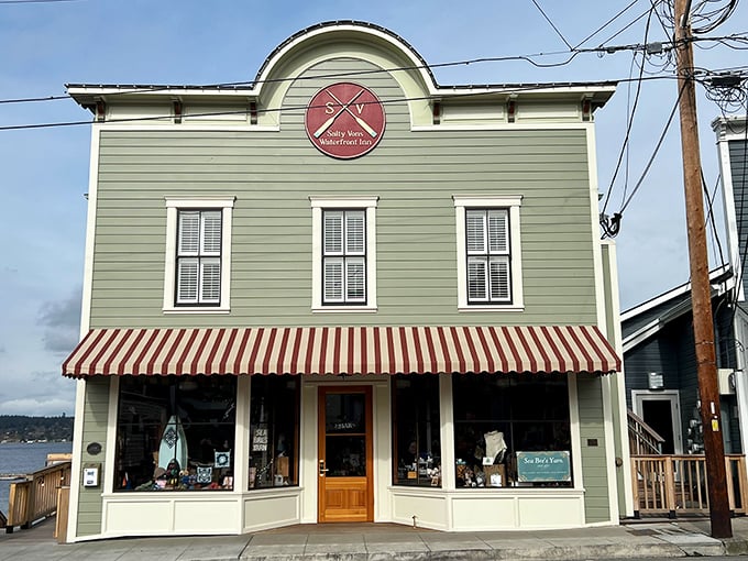 This charming green storefront with its striped awning isn't just Instagram-worthy – it's a portal to island treasures that will have you rethinking your home décor.