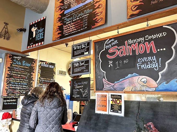 The ordering counter where dreams become reality – and reality becomes a very full stomach.