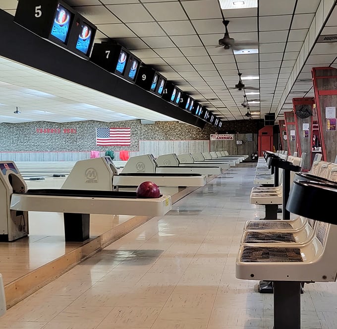 Shawnee Bowl's lanes offer nostalgia and competition in equal measure. Some things improve with age – like your bowling form.