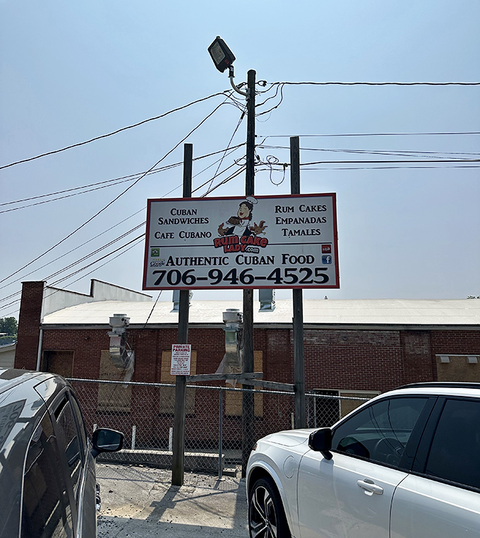 That sign isn't just advertising – it's making promises that this little cafe absolutely keeps.