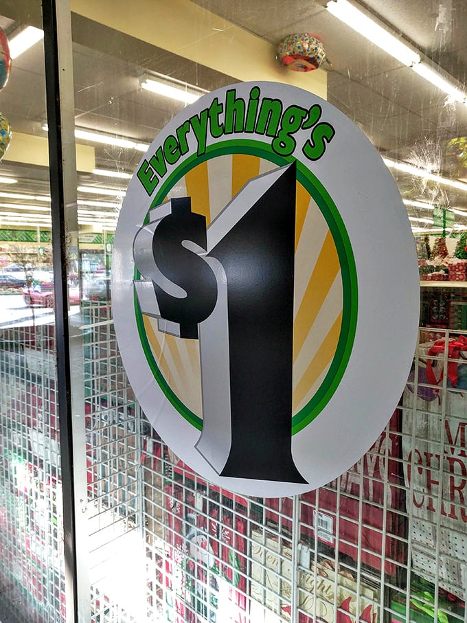 The store's promise in circular form – everything's $1. This sign represents the simple concept that's made Dollar Tree a household name across America.