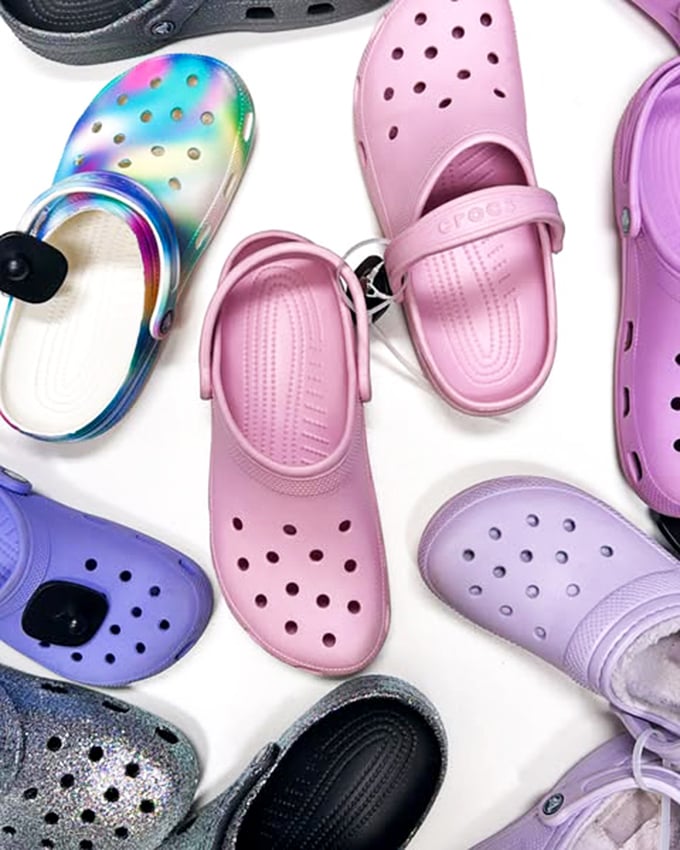 Rainbow Crocs remind us that comfort fashion doesn't always require traditional fashion sense or approval.