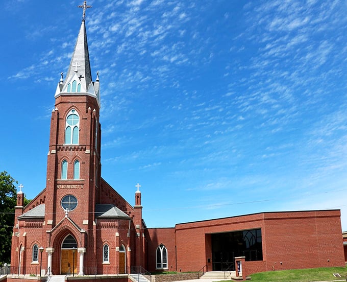 St. Benedict Catholic Church's stunning architecture proves faith and beauty coexist peacefully in communities that value both tradition and craftsmanship.