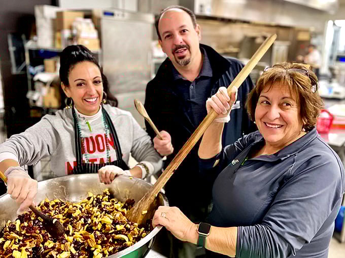 The passionate hands behind the magic. Those wooden spoons aren't just utensils—they're wands creating culinary memories.