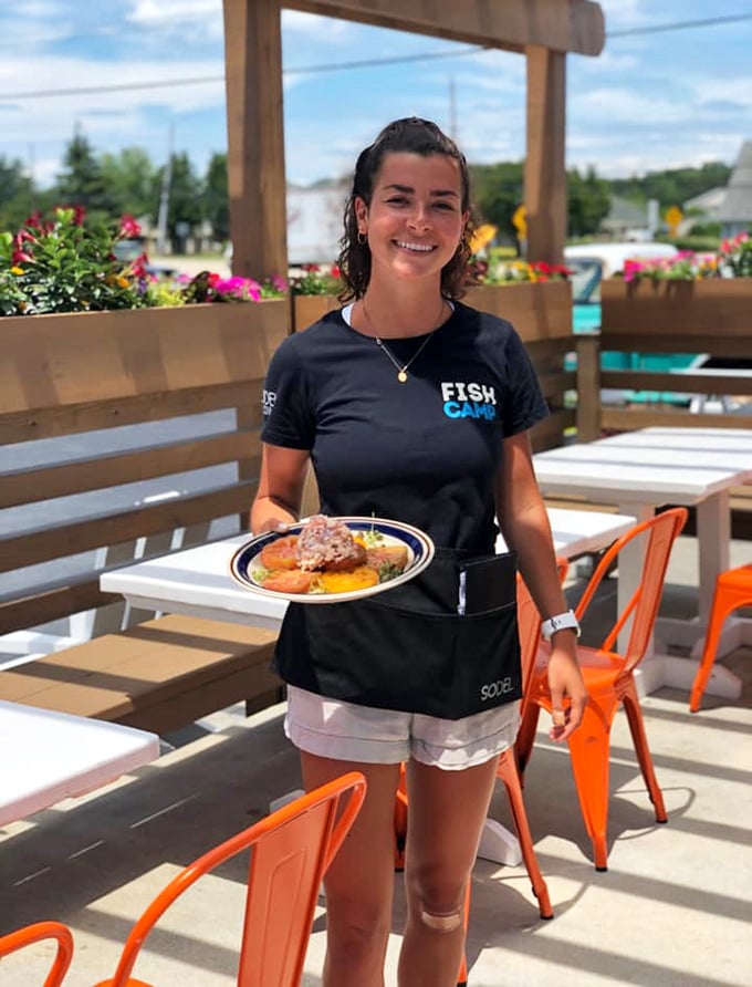 At Matt's, even the staff embodies that perfect blend of coastal casual and professional pride—the kind that makes every plate a personal recommendation.