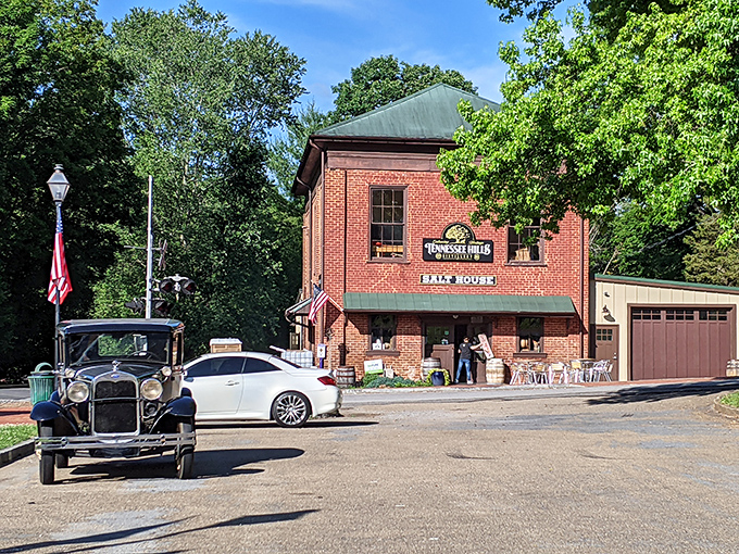 Tennessee Hills Distillery combines historic architecture with modern spirits, housed in what looks like the most sophisticated red brick schoolhouse you've ever seen.