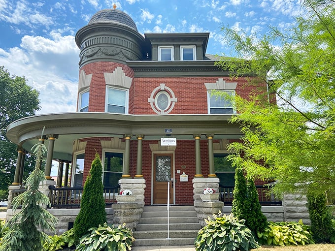 The Victorian Guesthouse stands as a testament to architectural splendor with its turret and wrap-around porch. Staying here is like time-traveling to a more elegant era.